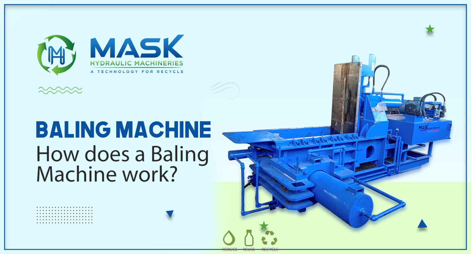 How does a baling machine work?